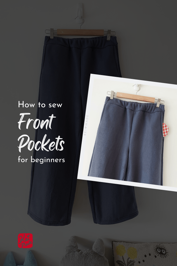 How to sew front pockets on pants (for beginners) - KeiMade Blog ...