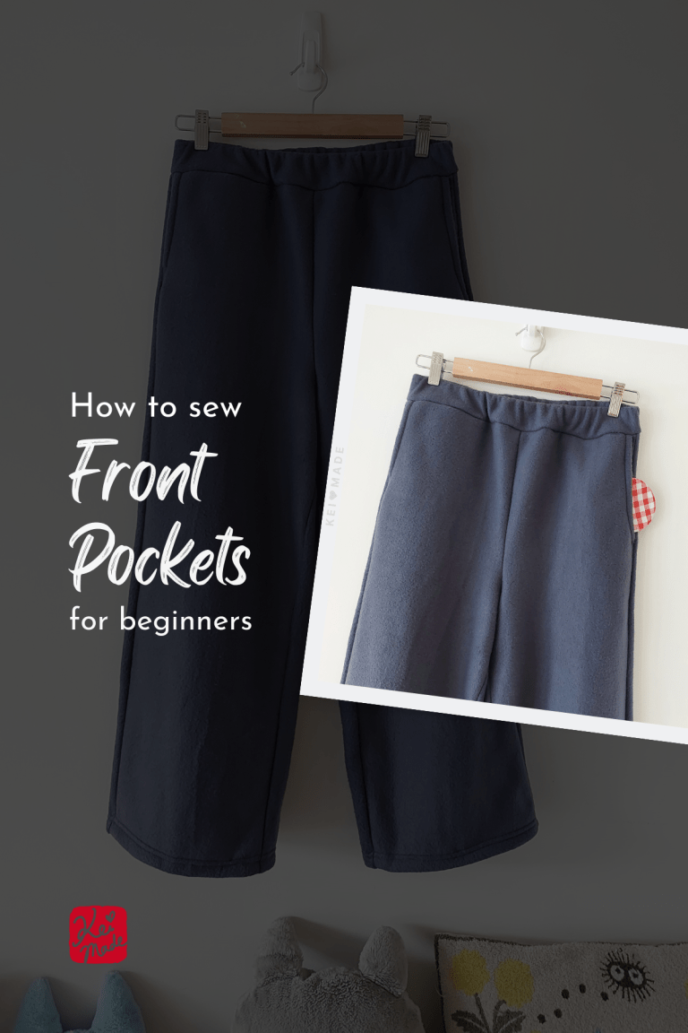 How to sew front pockets on pants (for beginners) - KeiMade Blog ...