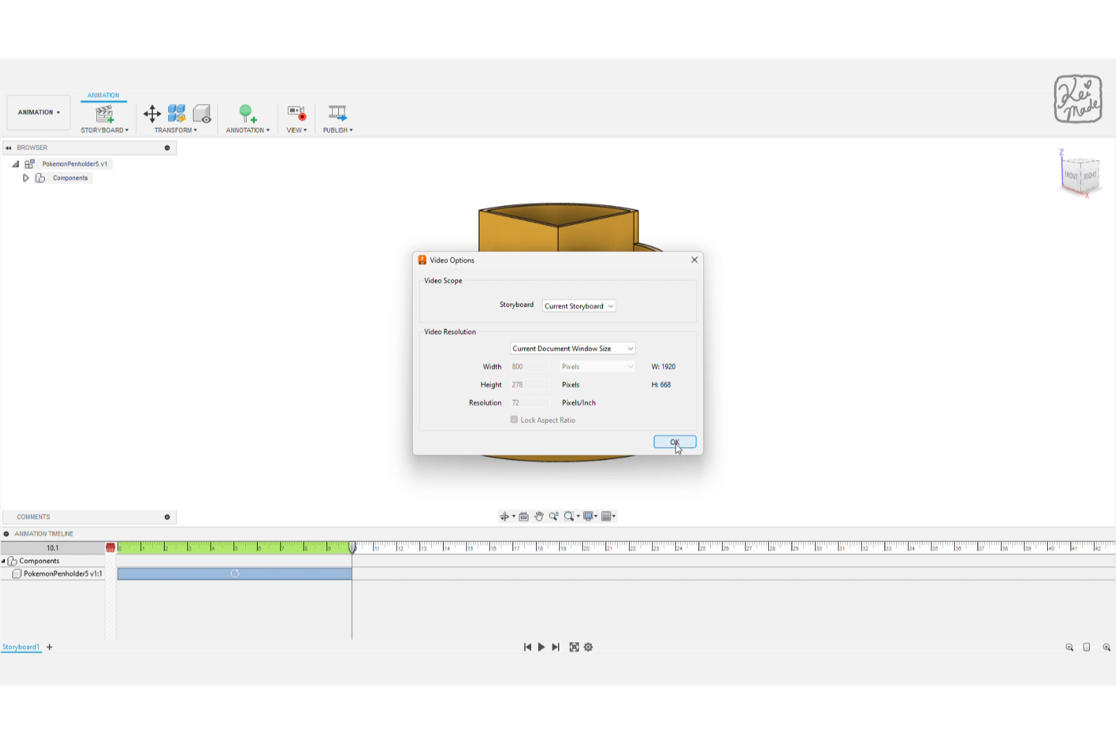 How to shoot a 360 degree product video in Fusion 360 - KeiMade Blog ...
