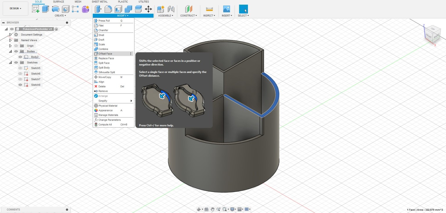 DIY Pokemon Pen Stand: How to split faces, extrude & emboss SVG in ...