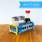 Metro Train Tray: 3D Perler Beads (Free pattern) - KeiMade Blog - Arts ...
