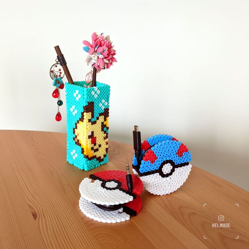 DIY Perler Bead Earphone & Cable Organisers - KeiMade Blog - Crafts ...