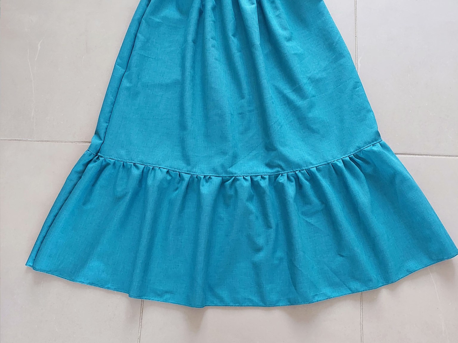 2-Way Ruffle Hem Skirt / Convertible Dress: Pattern & Making - KeiMade ...