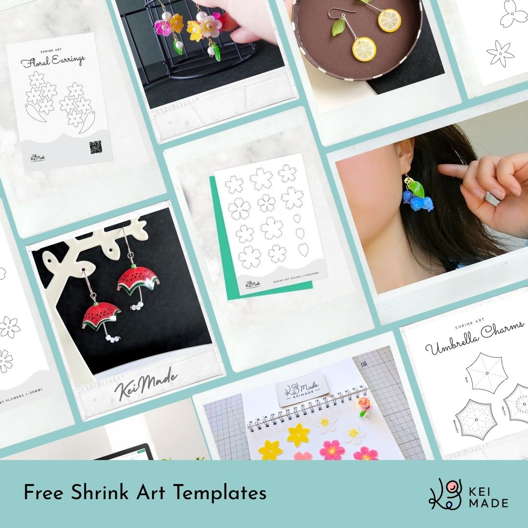 Free Shrink Art Templates & Tutorials - KeiMade Blog - Crafts & Travel ...